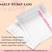 Breast Pumping Log Sheet - Printable Breast Pumping Log - Breastmilk ...