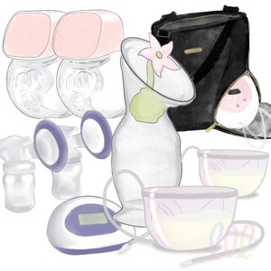 Breast Pump Graphics - Breast Pumping Illustrations - Breast Pump Clip ...