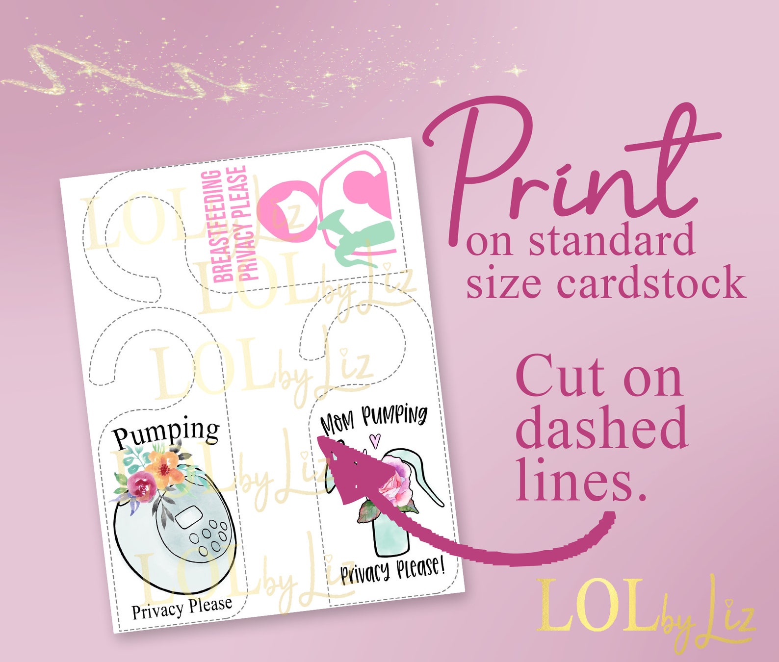 Pumping Signs Pumping Door Hanger Signs Breastfeeding - Etsy