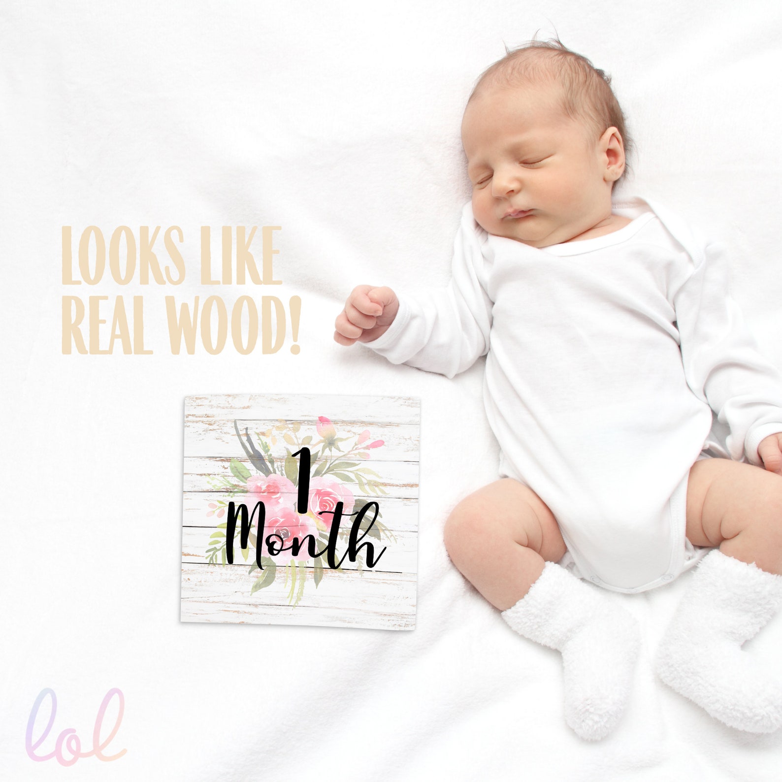 Baby Monthly Photoshoot Props Pregnancy by Month Photoshoot Prop Baby ...