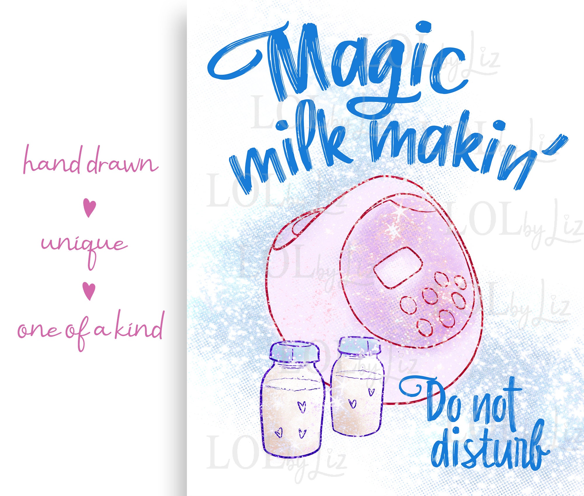 Pumping Sign Printable - Magic Milk Makin' Pumping Door Sign - Pumping ...