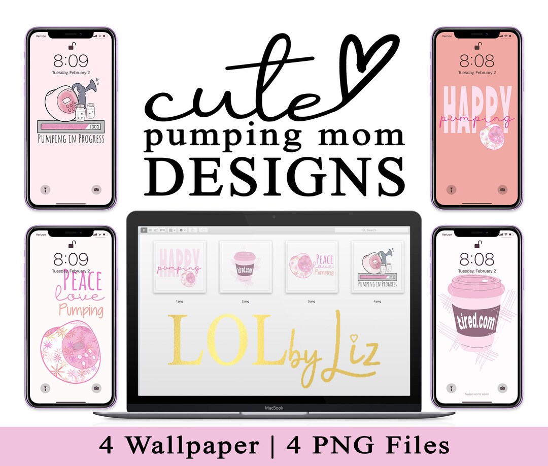 Pumping Mom Phone Wallpapers + PNG Files - Smartphone Lock Screensaver ...