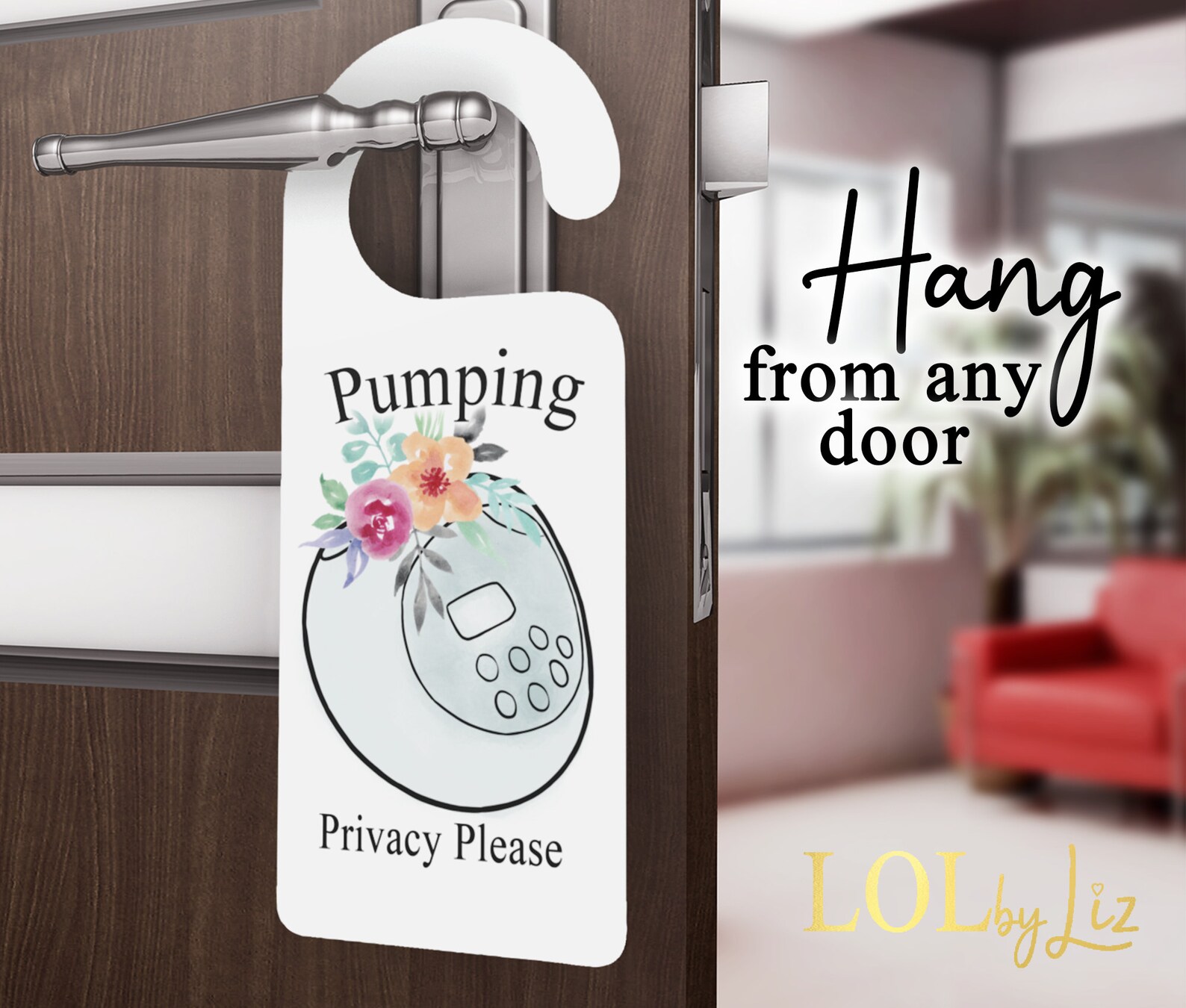Pumping Signs Pumping Door Hanger Signs Breastfeeding - Etsy