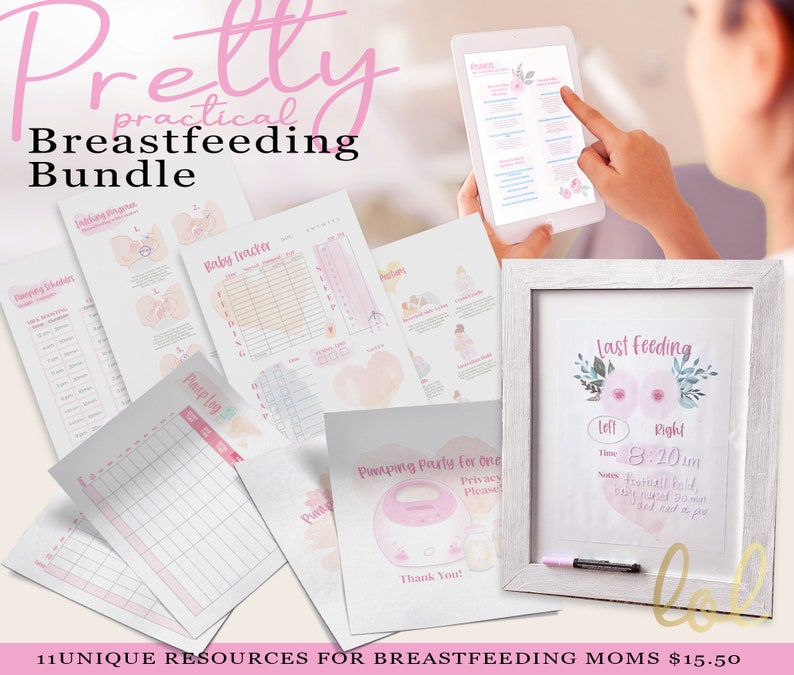 Baby Care Bundle - Breastfeeding Tracker, Baby Tracker, Pumping Log ...