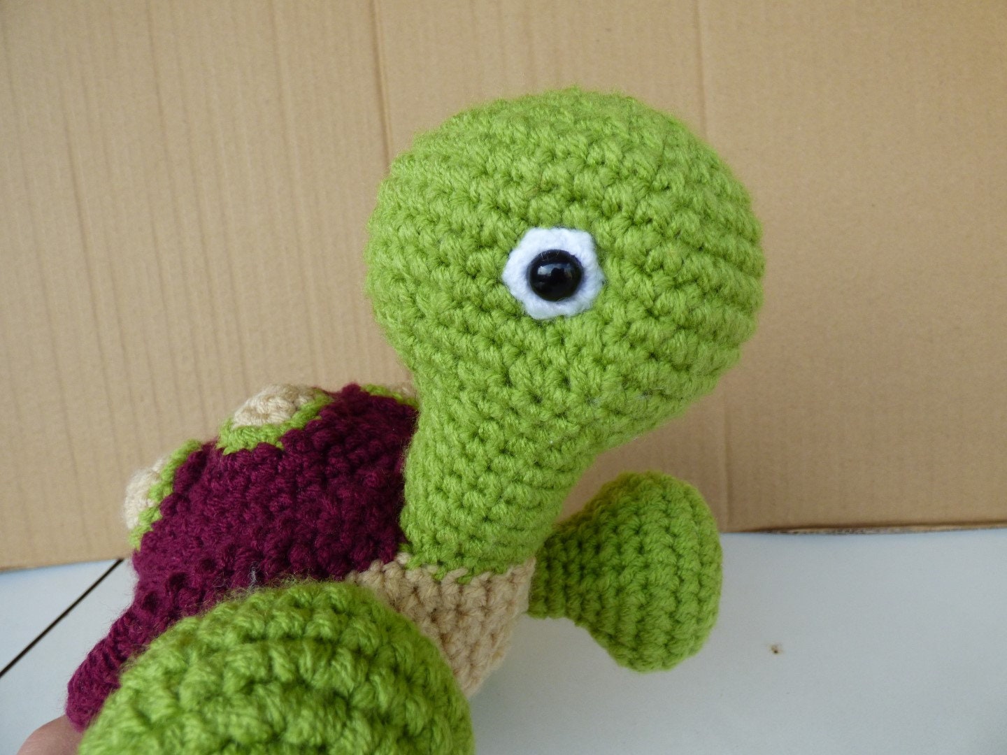 Giant Stuffed Turtle, Tortoise Animal Stuffie, Large Crochet Turtle ...