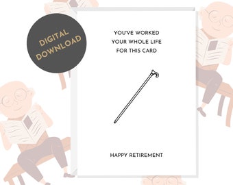 Retirement Card for Dad Printable - Etsy