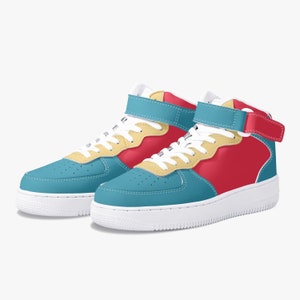 Colour Block Hi-top Sneakers (up to Size 14) - Etsy