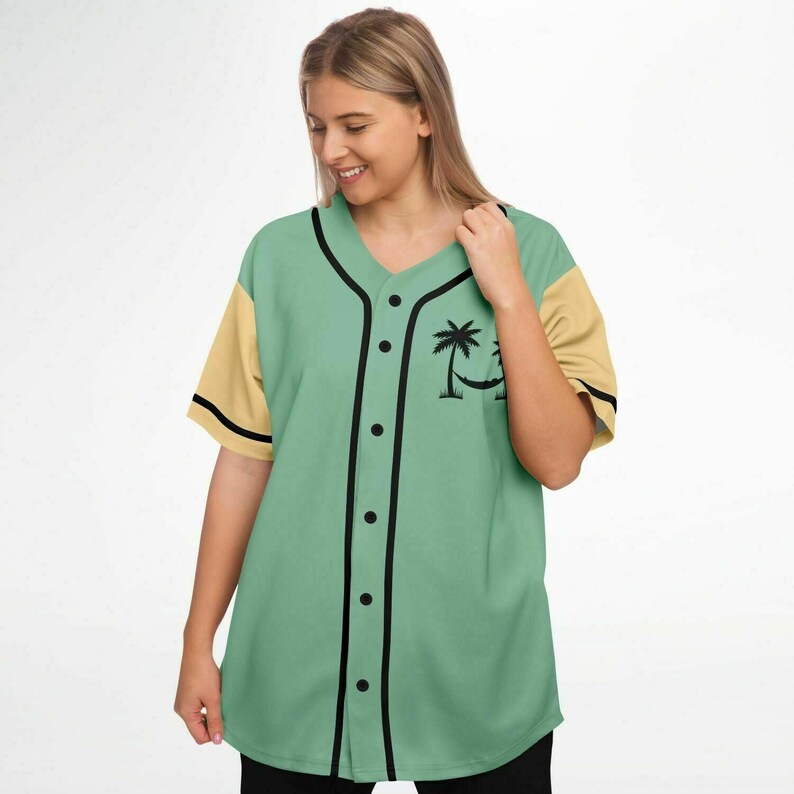 Baseball Jersey 50s Tropic, Retro Baseball Jersey - Etsy