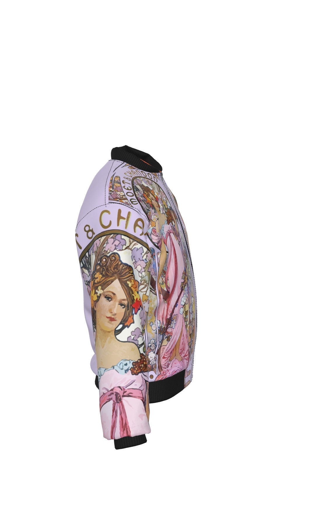 Art Nouveau Bomber Jacket for Men or Women, Alphonse Mucha - Etsy