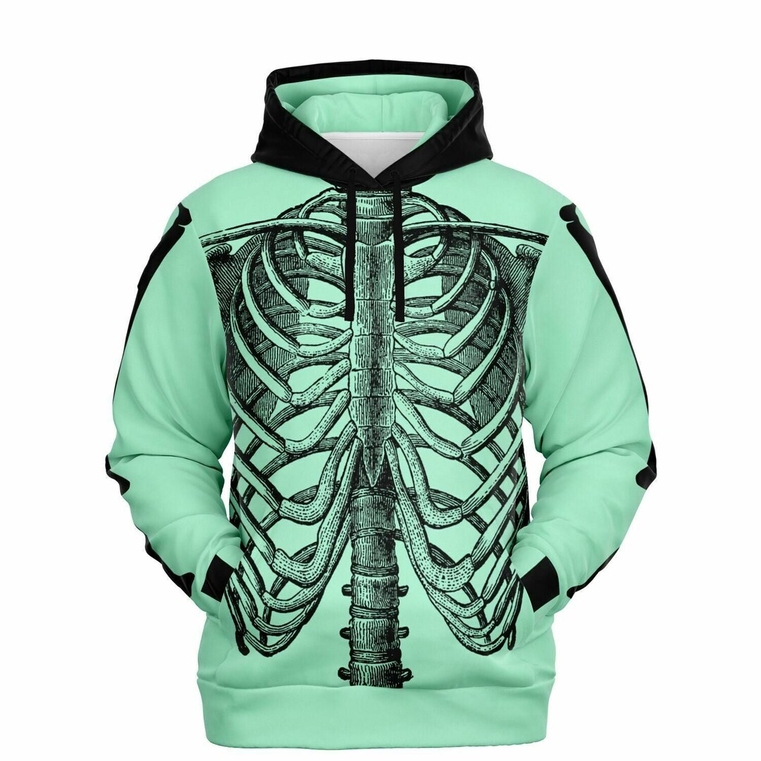 Y2K Skeleton Hoodie - Mint Green 90s Style Hoodie in Plus Sizes - Etsy