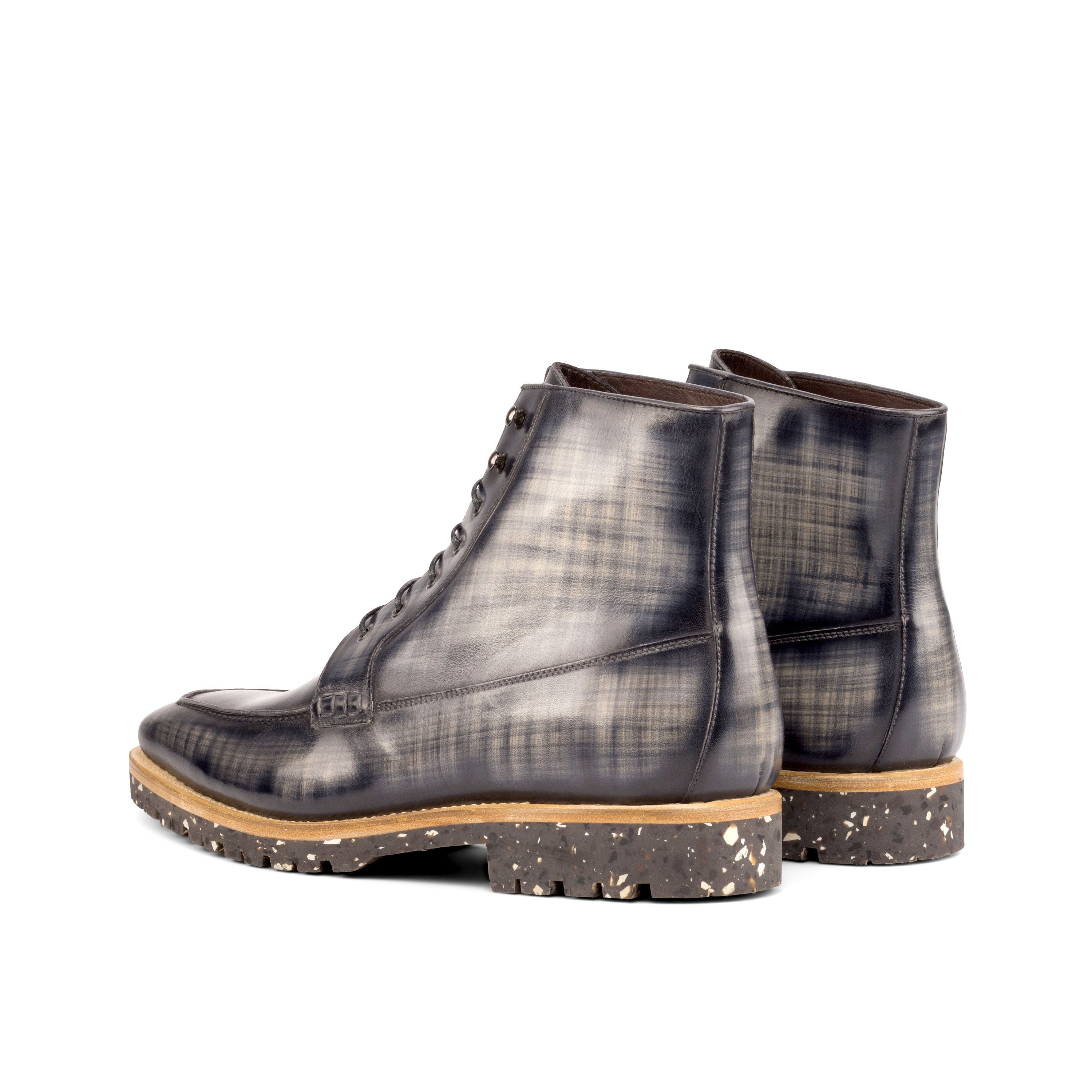 Handmade Designer Moc Toe Boots, Goodyear Welt Boots, Ankle Boots ...
