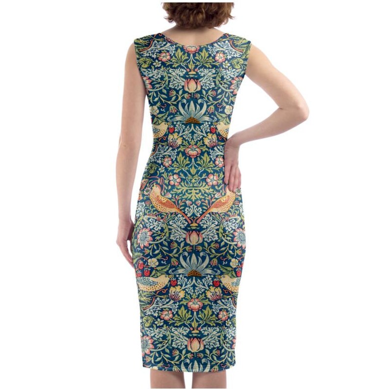 Art Nouveau Bodycon Dress, William Morris Art Nouveau Dress, Art Deco ...