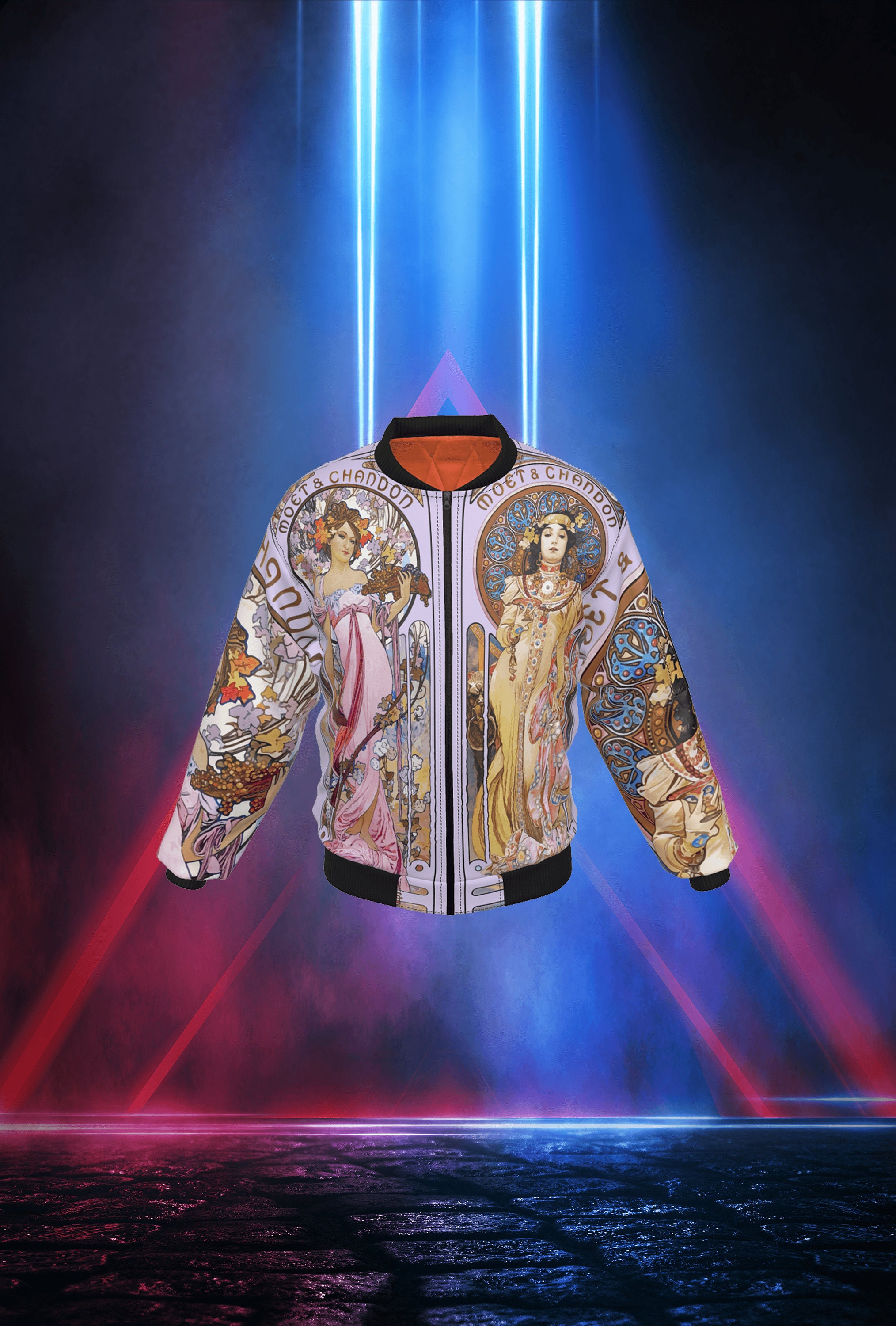 Art Nouveau Bomber Jacket for Men or Women, Alphonse Mucha - Etsy