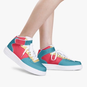 Colour Block Hi-top Sneakers (up to Size 14) - Etsy
