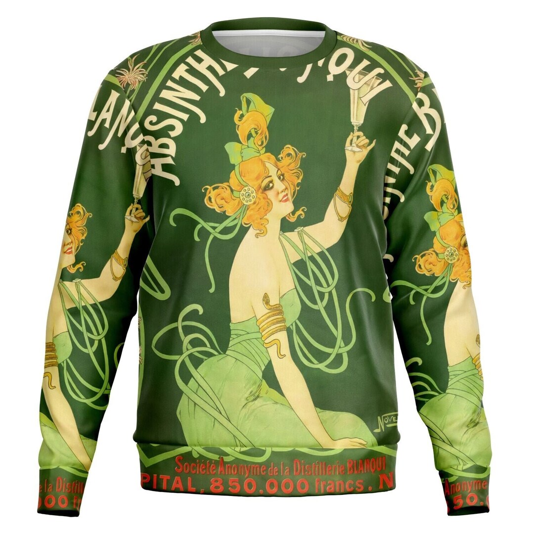 Vintage Absinthe Advert Art Nouveau Sweatshirt - Unisex Comfort - Etsy