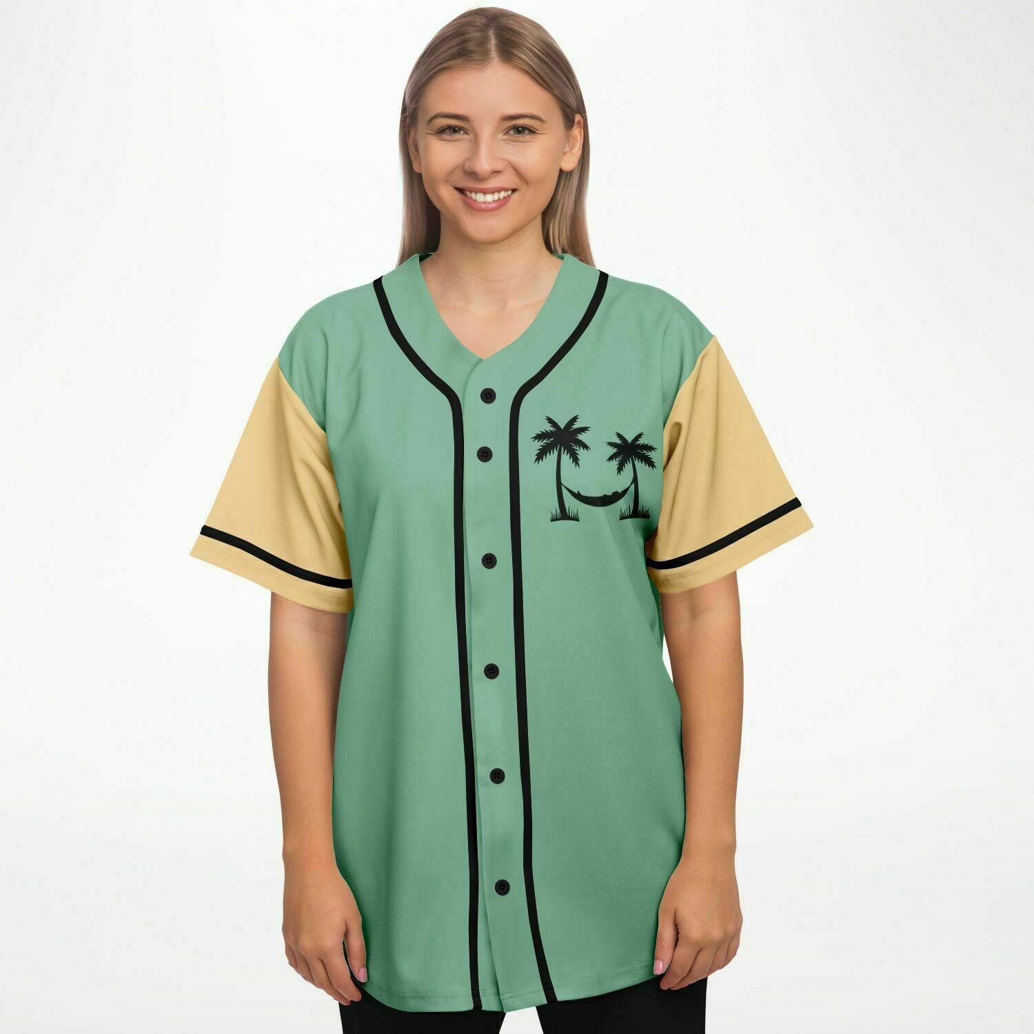 Baseball Jersey 50s Tropic, Retro Baseball Jersey - Etsy