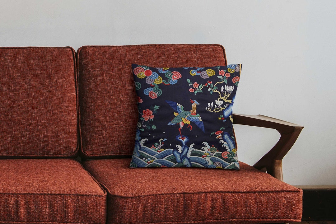 Vintage Chinese Design Luxury Cushion With Insert - Etsy