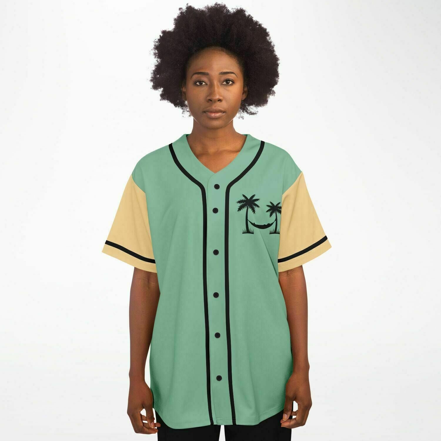 Baseball Jersey 50s Tropic, Retro Baseball Jersey - Etsy