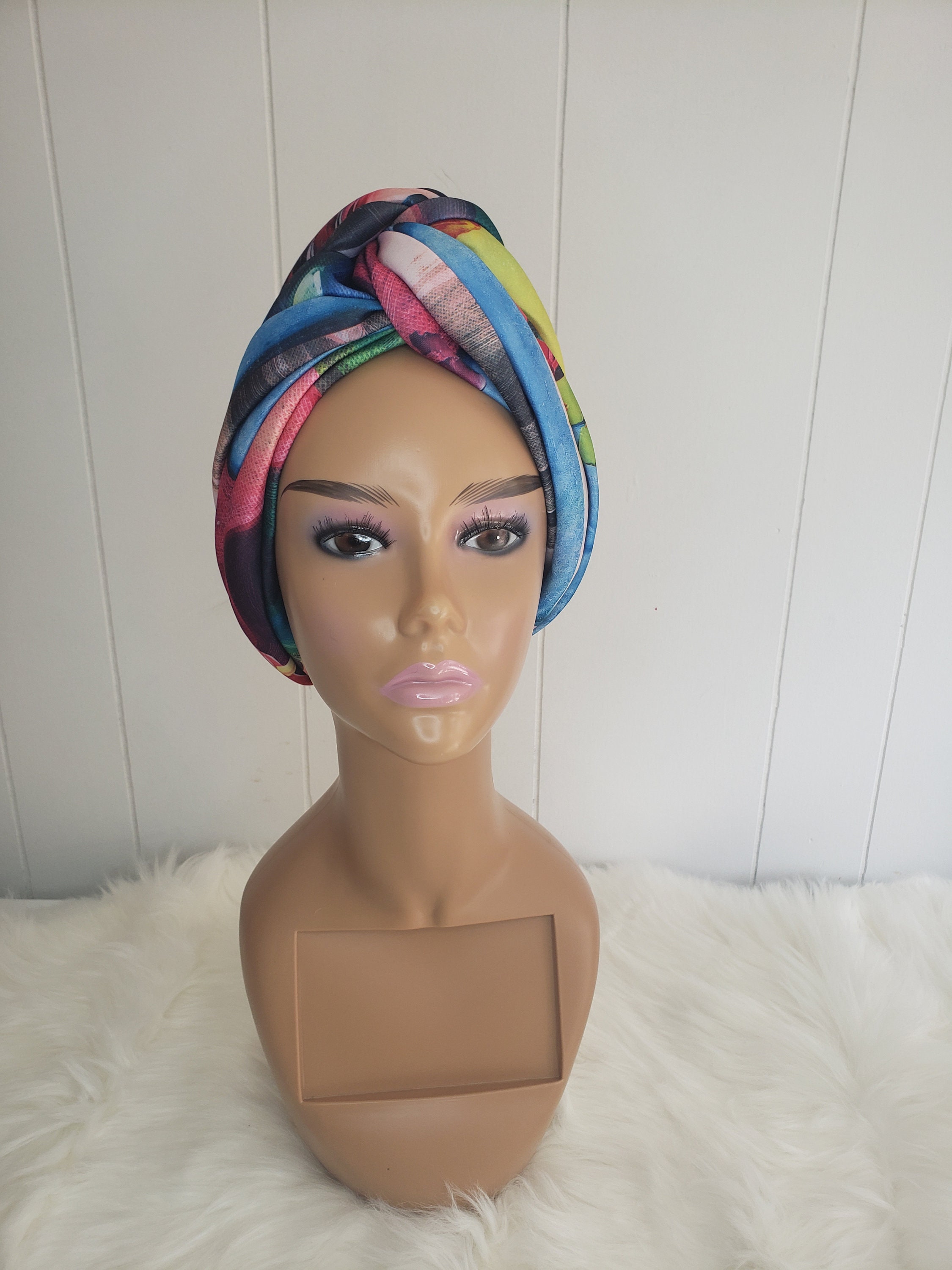Women Multicolor Print Bohemian Turban Hat/cap Ready to Wear - Etsy