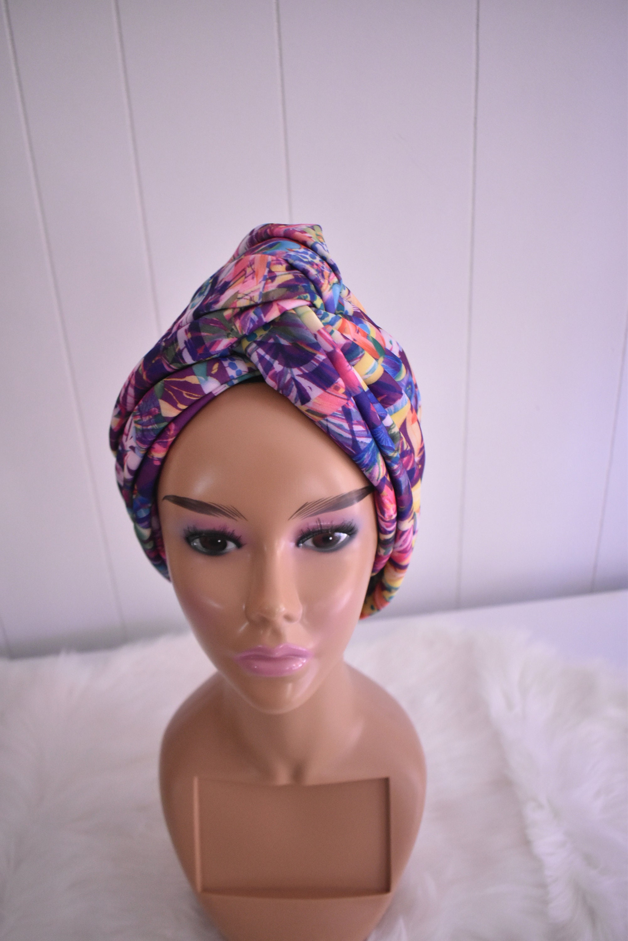 Women Multicolor Print Bohemian Turban Hat/cap - Ready to Wear Cap - Etsy