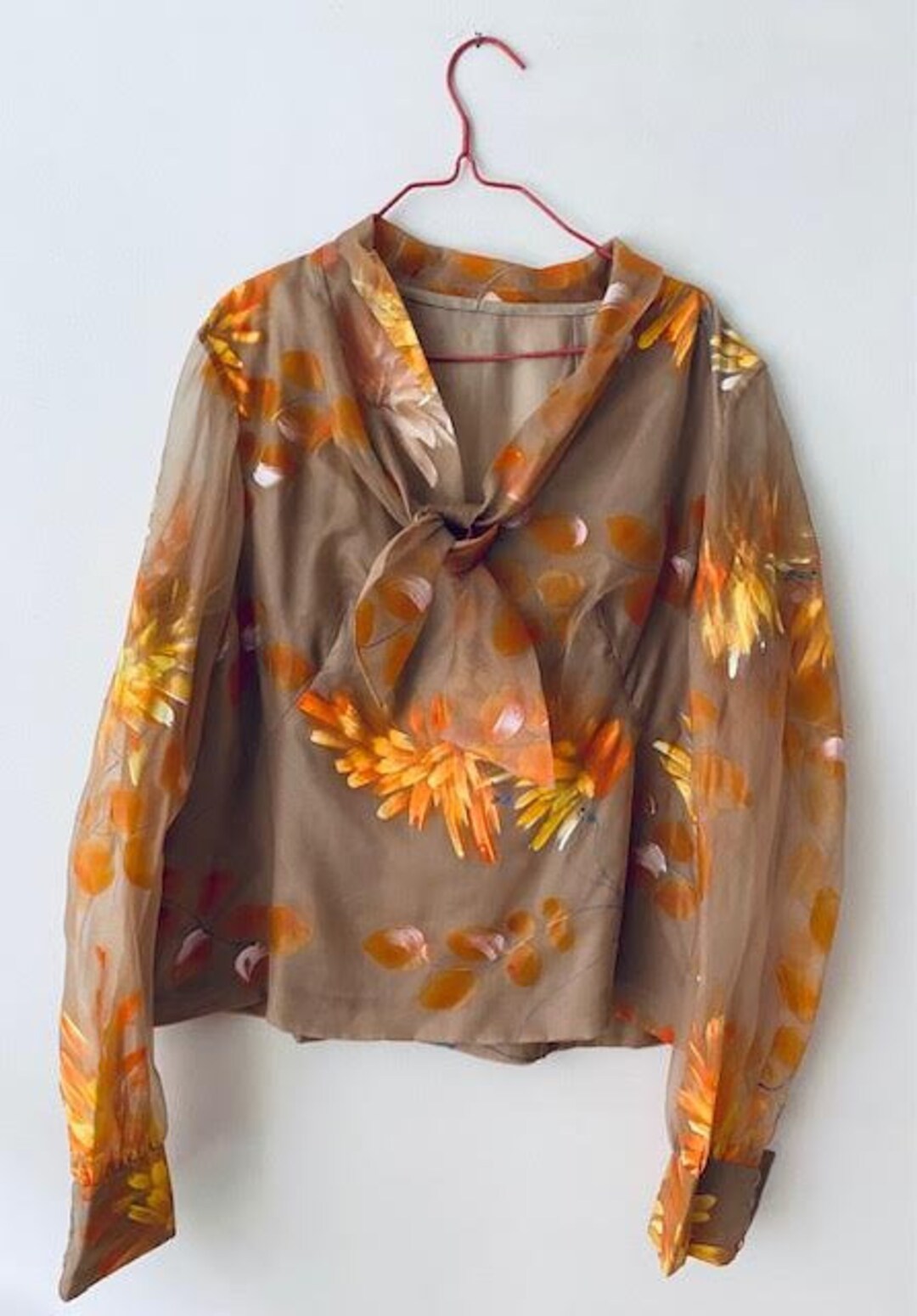 HAND PAINTED BLOUSE - Etsy
