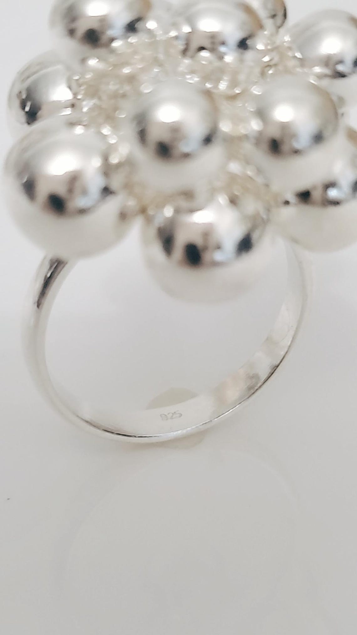 Dangling Balls Sterling Silver Ring A Playful yet Elegant Statement ...