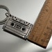 Stainless Steel Cassette Keychain: Vintage Music Lover Gift - Etsy