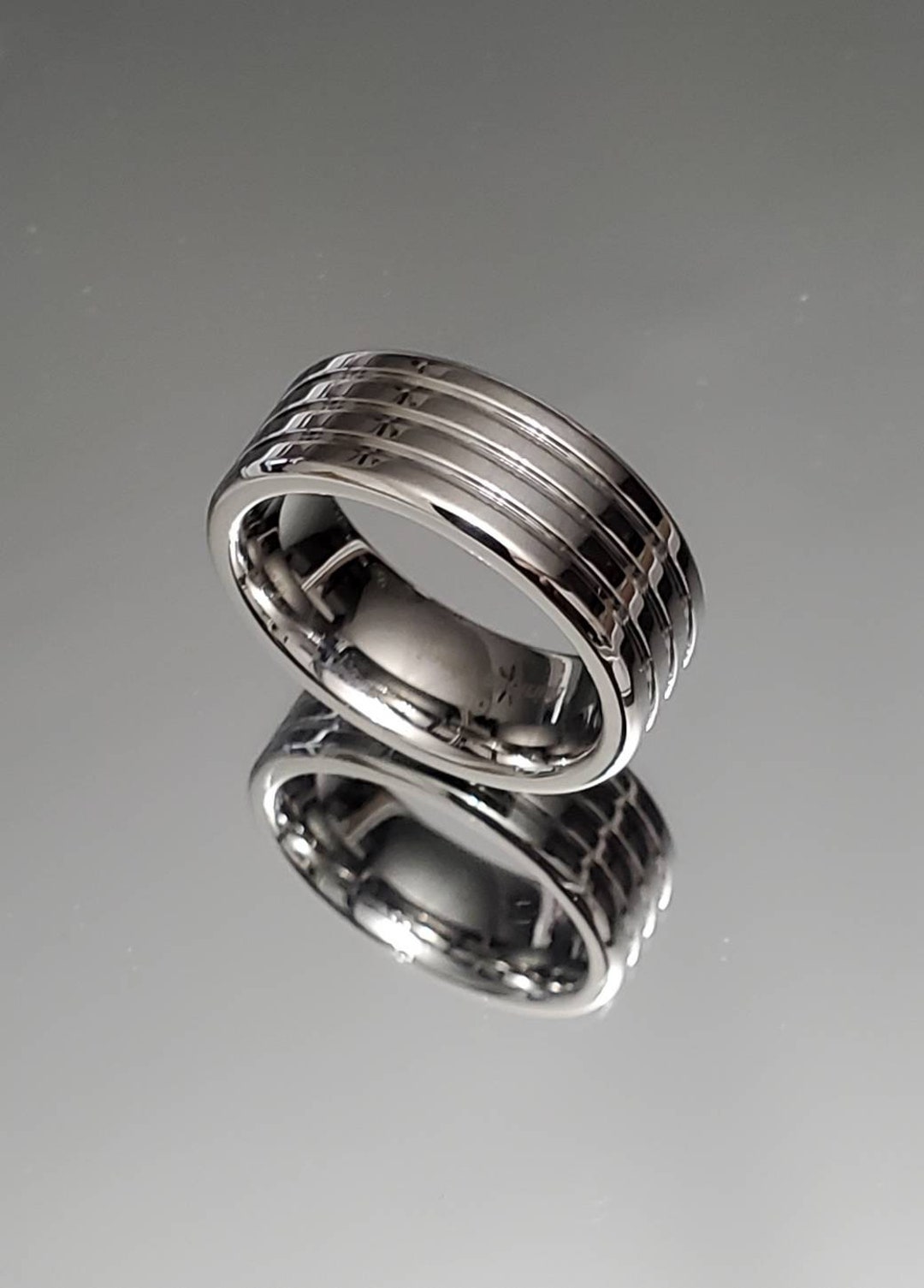 Simple Men's Ring, Stainless Steel Ring, Men's Band - Etsy