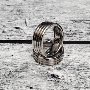 Simple Men's Ring, Stainless Steel Ring, Men's Band - Etsy