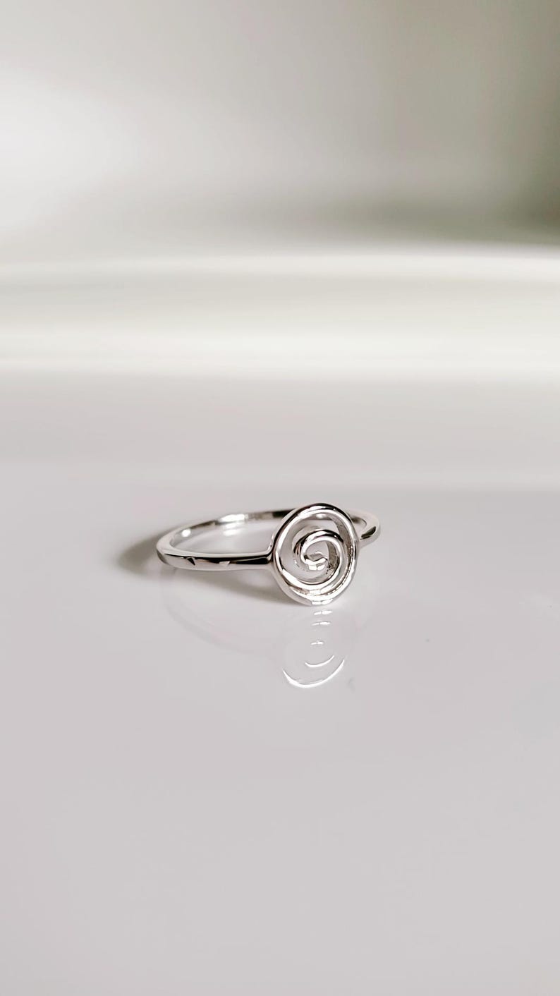 Swirl Pattern Sterling Silver Rings Timeless Elegance With a Modern ...