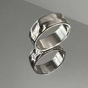Hammer Band, Men's Ring, Double Crown Heart Sterling Silver Men's Ring ...