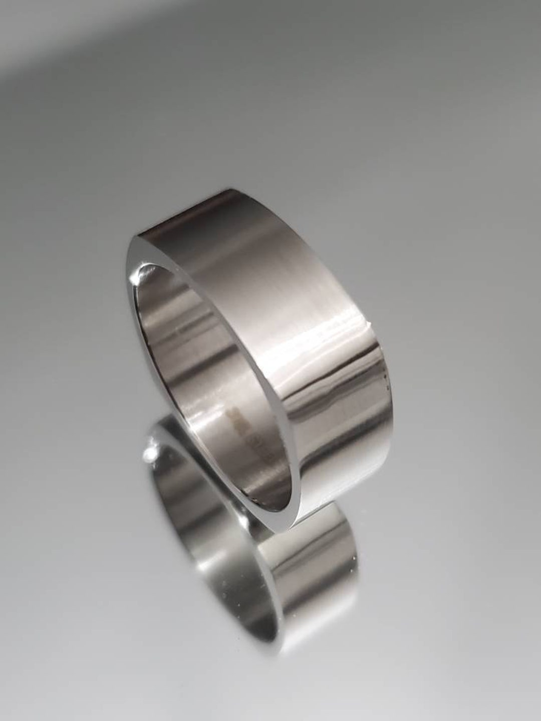 Trendy & Fashionable Stainless Steel Men's Ring, 8mm Wedding Band ...