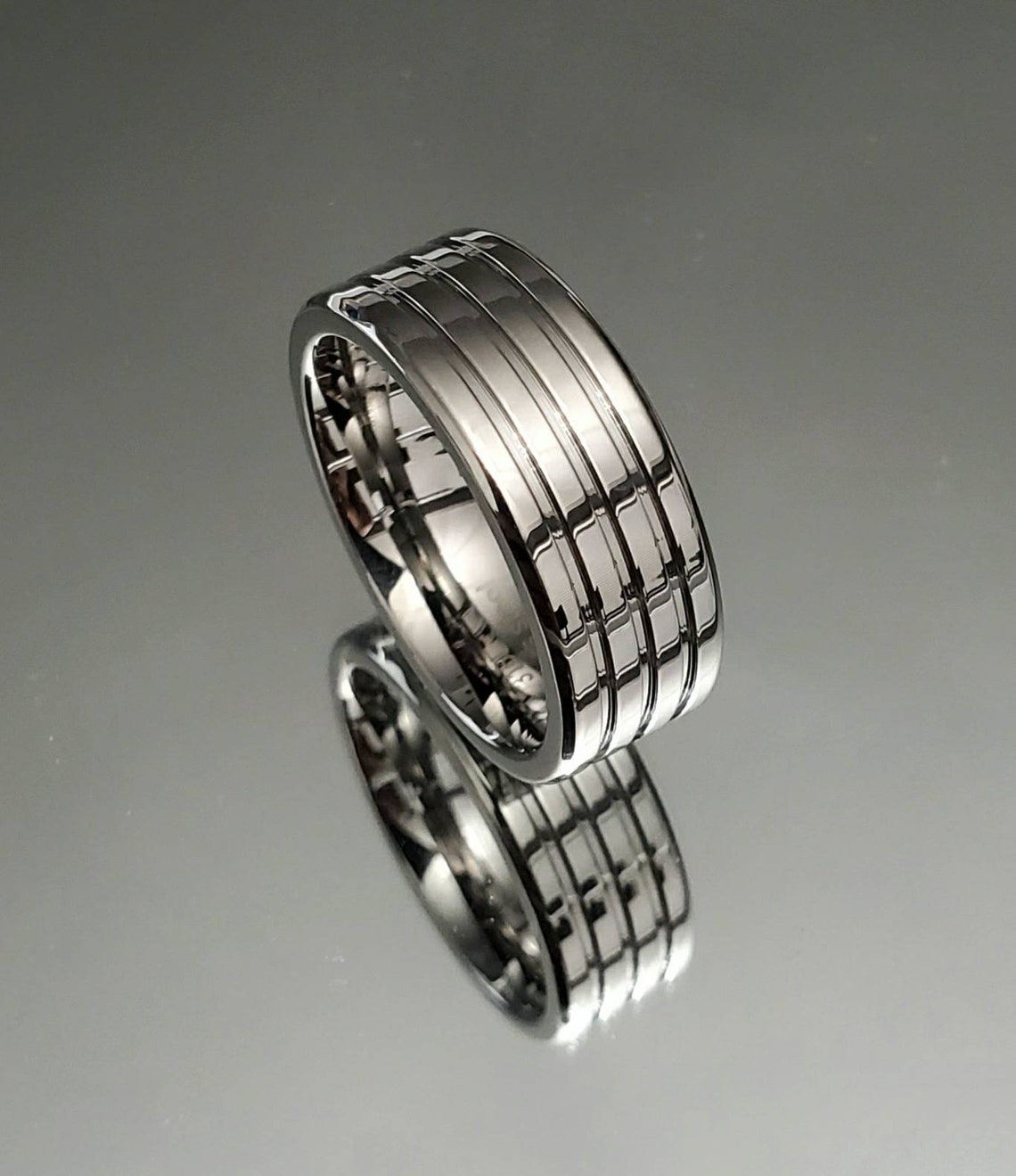 Simple Men's Ring Stainless Steel Ring Men's Band | Etsy