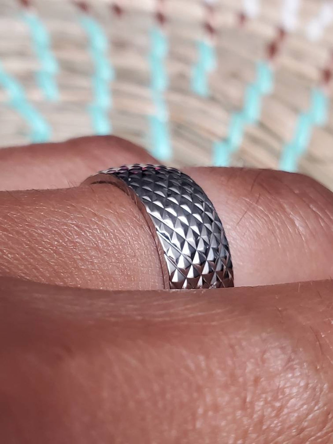 Diamond Thread Design, Wedding Band, Art in Motion Design - Etsy