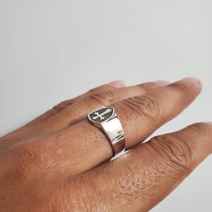 Cross Ring Men's Sterling Silver Ring Medieval Ring - Etsy
