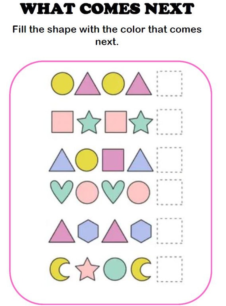 Printable Toddler Activity Book, Baby, Activity, Learning Book ...