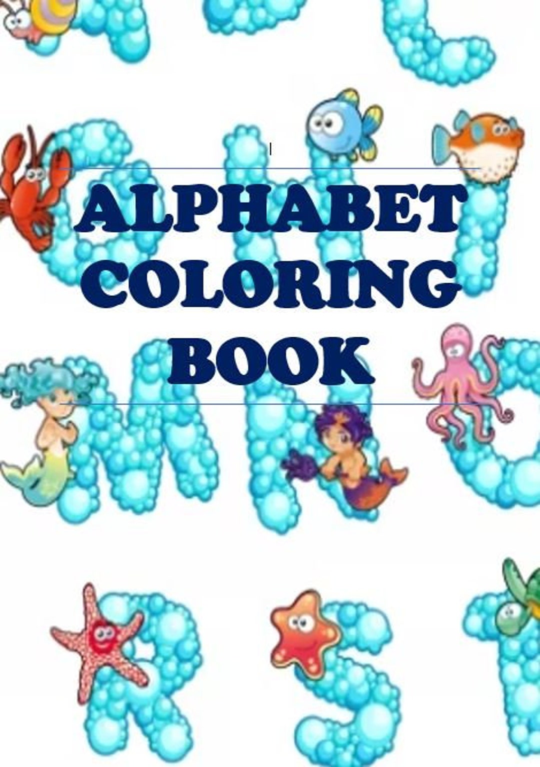 Printable Toddler Alphabet Coloring Book, Kids, Activity, Coloring Book ...