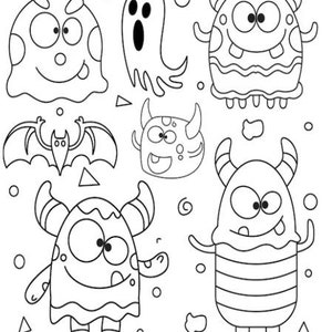 Halloween Coloring Book, 70 Halloween Coloring Pages, Printable ...