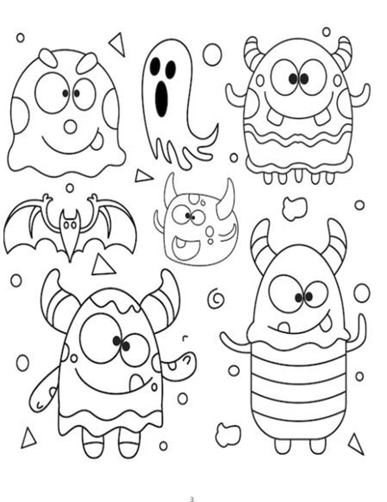 Halloween Coloring Book, 70 Halloween Coloring Pages, Printable ...