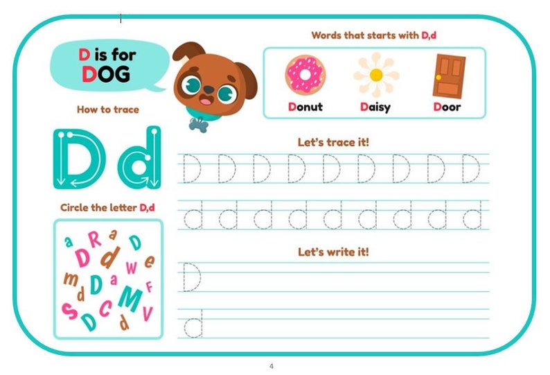 Printable Alphabet Letter Tracing Book, A to Z, Alphabet Tracing ...