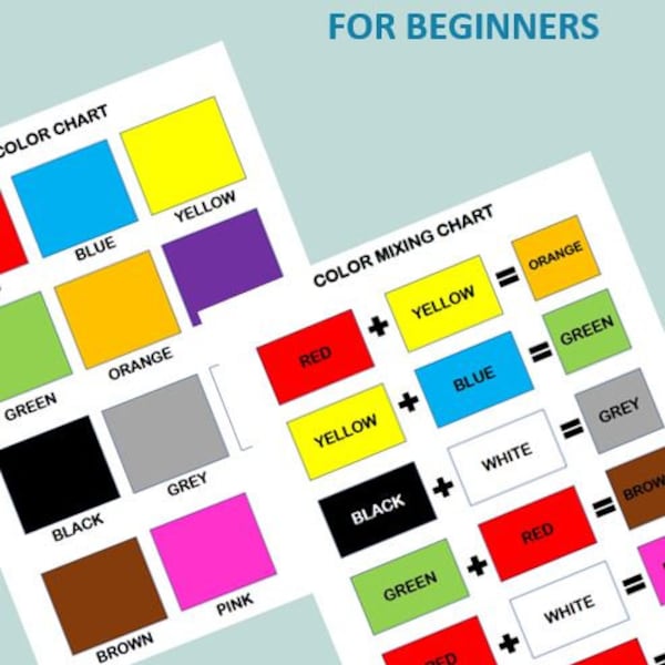 Paint Color Charts - Etsy