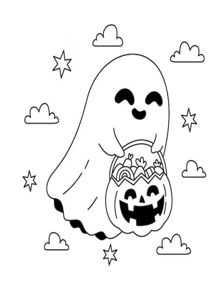 Halloween Coloring Book, 70 Halloween Coloring Pages, Printable ...