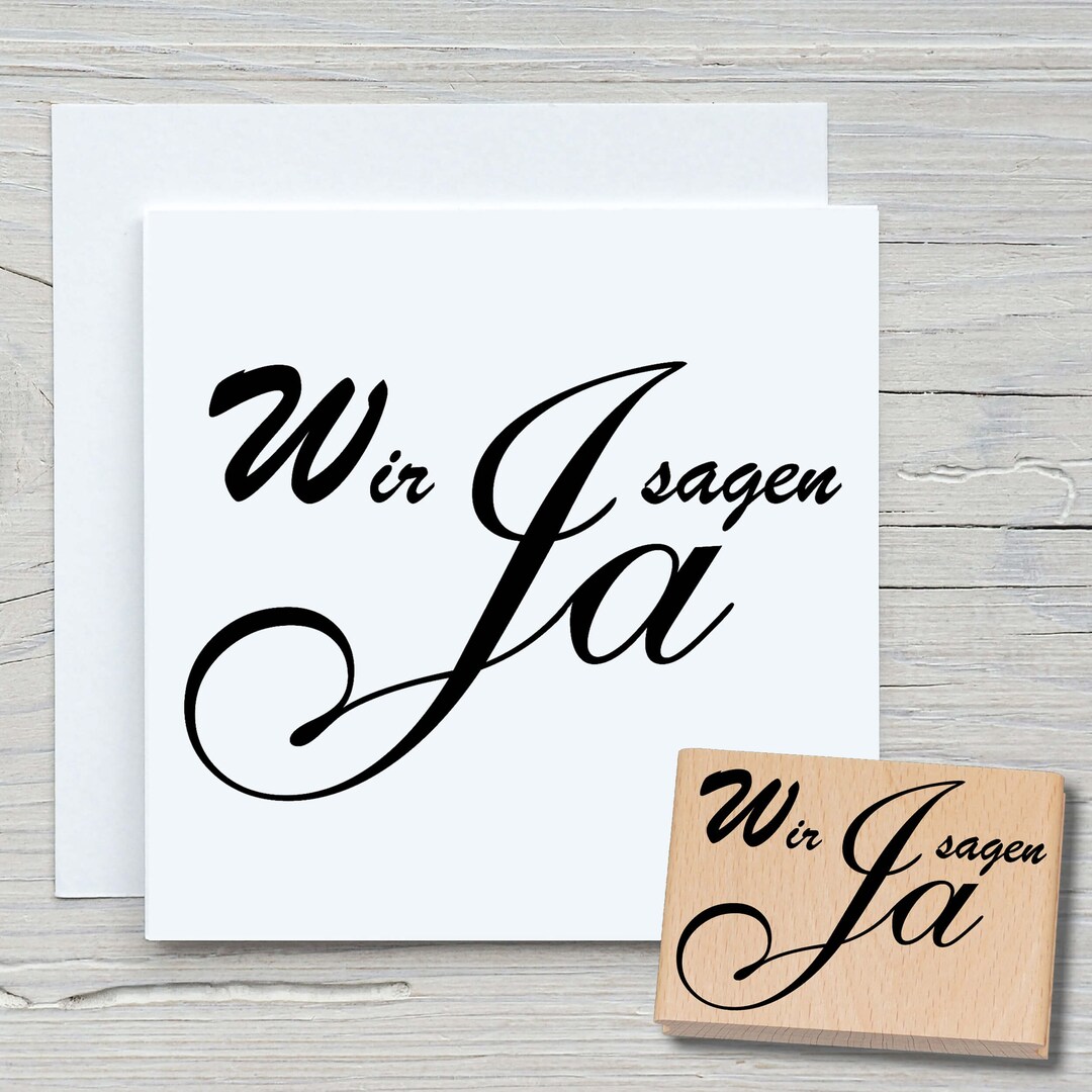 Stamps We Say Yes DIY Motif Stamp for Making Cards, Paper, Fabrics ...