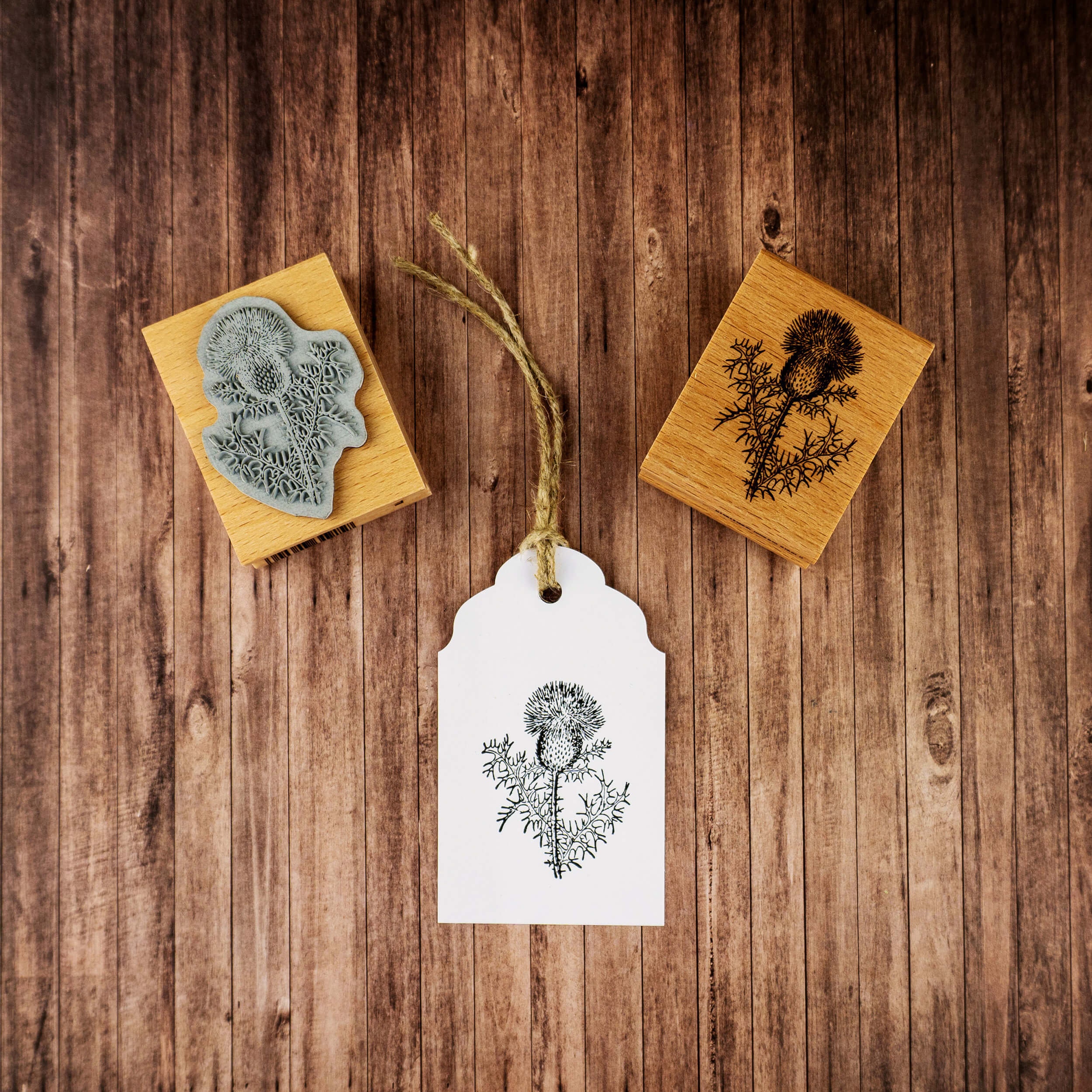 Stempel Distel DIY Motivstempel zum basteln von Karten | Etsy