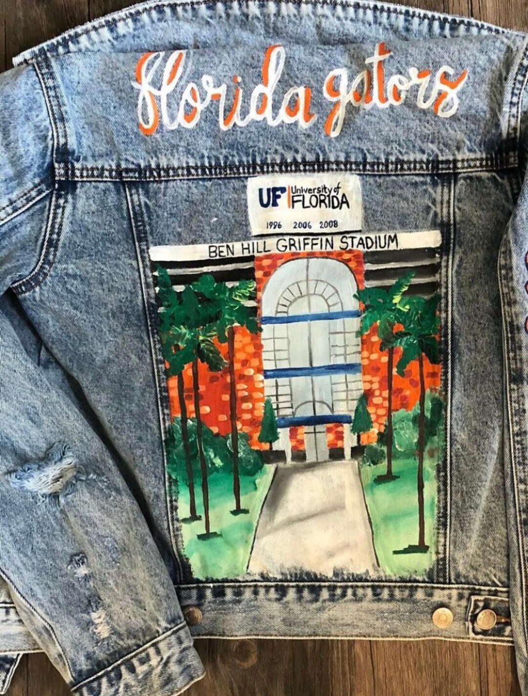 Florida Gators Denim Jacket Custom - Etsy