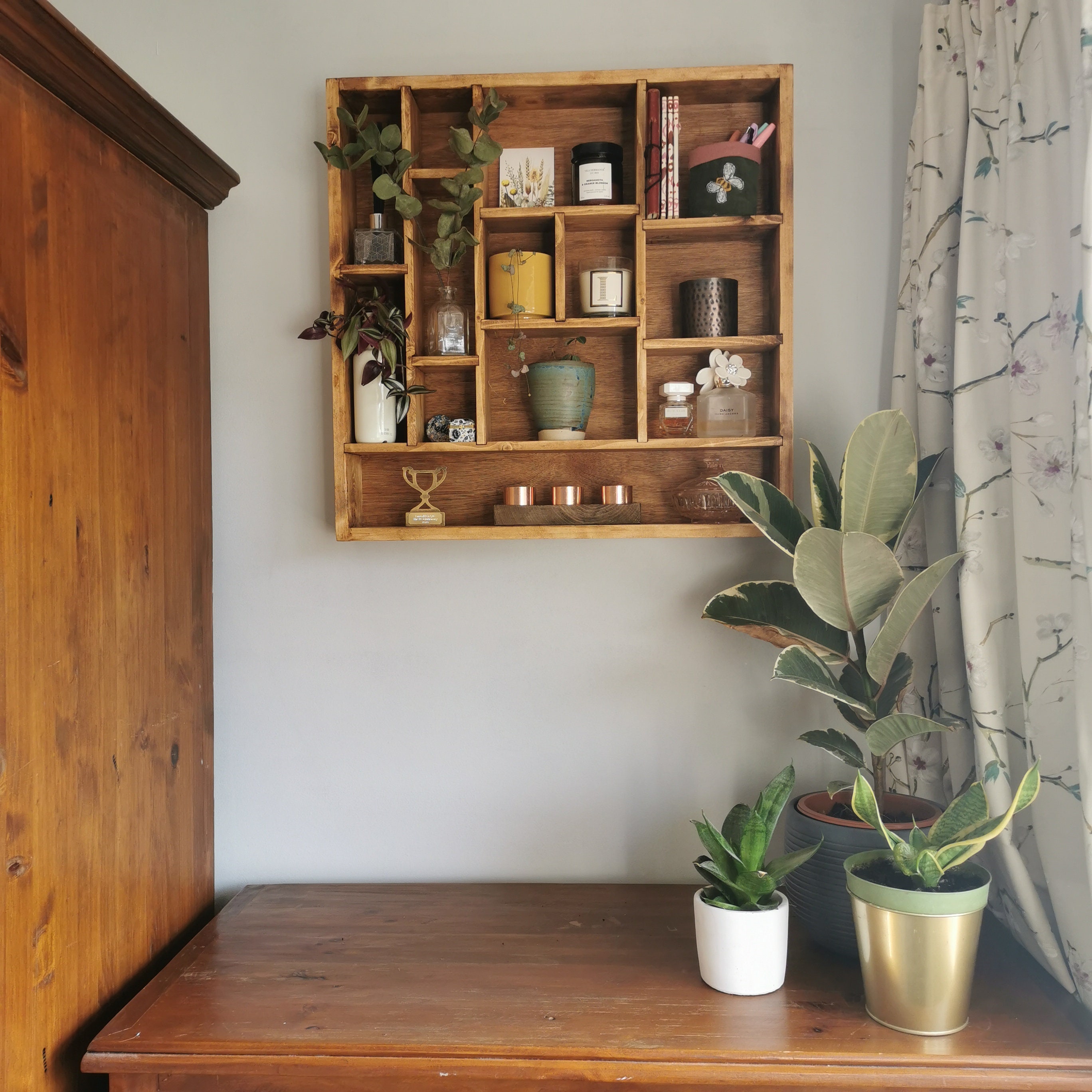 Letterpress Drawer Style Shelf Cubby Hole Shelves Display | Etsy