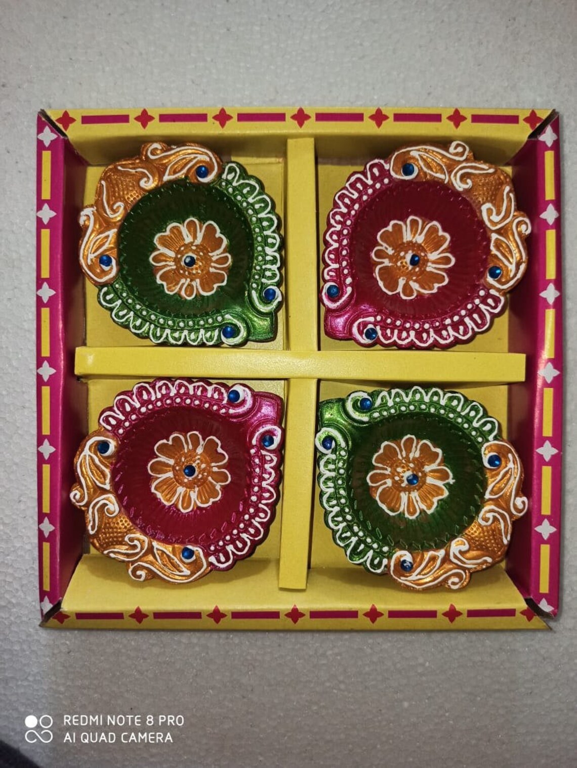 Handmade Colorful Diyas. Diya Dia for Diwali Diya for - Etsy