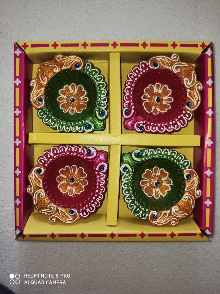 Handmade Colorful Diyas. Diya Dia for Diwali Diya for - Etsy