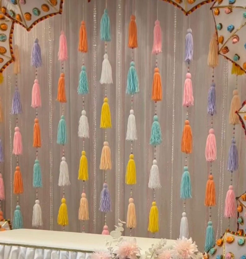 Mehndi & Haldi Decor Set – Mahendi Ceremony Backdrop Decor ...