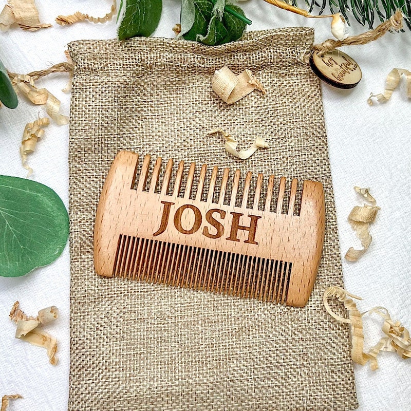 Wooden Beard Comb - Etsy